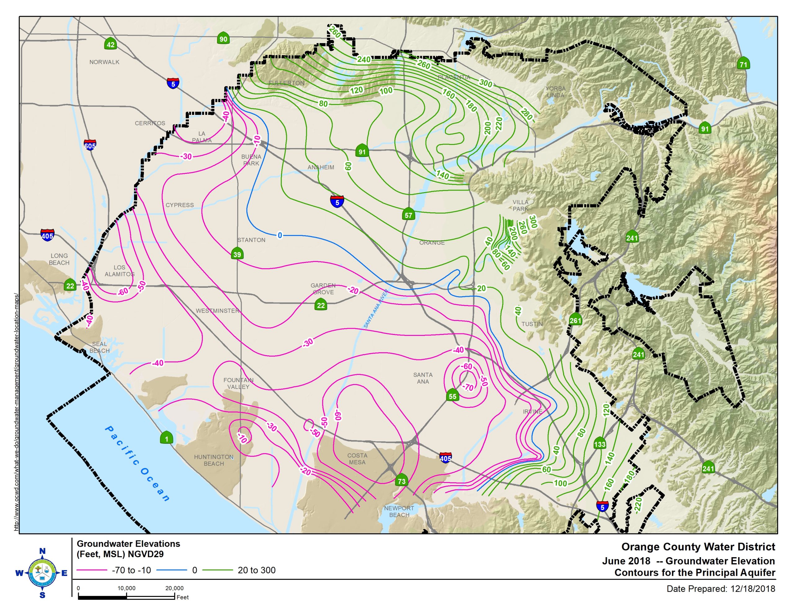 Groundwater & location maps – Orange County Water District